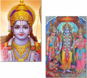 Shree Ram Posters for Wall Decoration (12 x 18 inch), Shri Ram Darbar ...