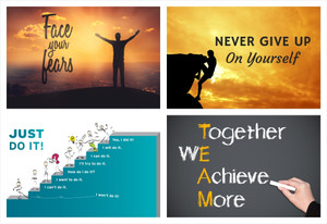 Combo Set of 4 poster | Quotes and Motivational Poster for Room ...