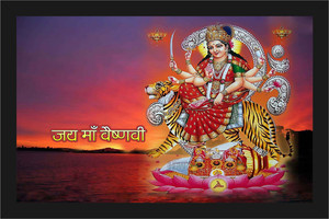 Devi Mata Religious Poster with A4 Size Frame F-338 Paper Print ...