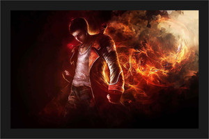 Devil May Cry DMC Game Poster with A4 Size Frame F-294 Paper Print ...