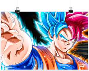 Goku Super Hero Poster 350 GSM Paper High Definition (Non Toxic Ink ...