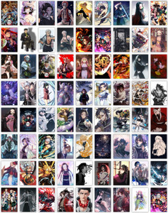 Pack of 72 Demon Slayer: Kimetsu no Yaiba Anime Aesthetic Wall Collage ...