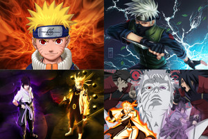Naruto 4 Poster Combo|Naruto Uzumaki,Sasuke Uchiha,Kakashi Hatake ...