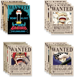 Set Of 20 One Piece Bounty Posters A4 Size 300 Gsm Thick Poster Wanter ...