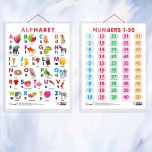 ALPHABET CHART HARD LAMINATED and NUMBER 1-50 CHART HARD LAMINATED ...