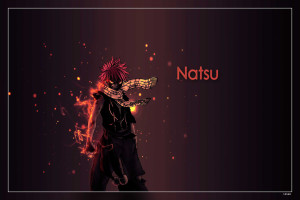 Fairy Tail Dragneel Natsu Anime Boys Dark Matte Finish Poster Paper ...