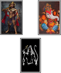 'Spiritual / Gods Posters' (Pack of 3) for Room & Office Paper Print ...