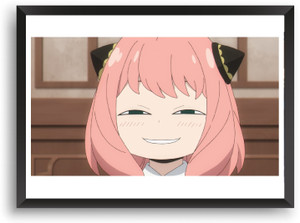 ANIME POSTER FRAME - ANYA FORGER (SPY X FAMILY) - Black Framed Wall ...