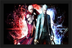Devil May Cry DMC Game Poster with A4 Size Frame F-292 Paper Print ...