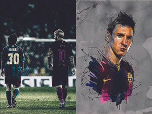 Lionel Messi Poster For Room & Office (Pack Of 2) Photographic Paper ...