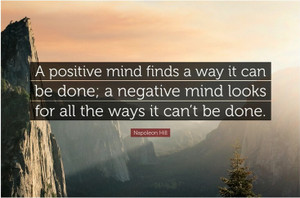 Positive Mind Motivational Quote Poster Paper Print - Quotes ...