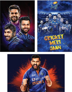 IPL Wall Poster | Pack of 9 | IPL Poster for Room Decor | IPL Teams ...