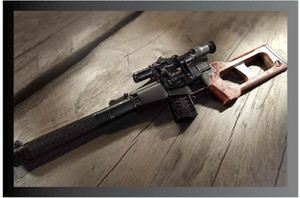 Pubg Game Frame Poster For Room Synthetic Wood Gloss Lamination F17 ...