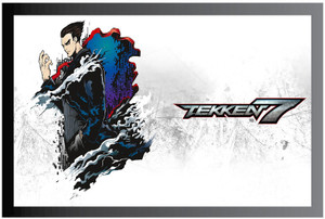 Tekken Game Frame Poster For Room Synthetic Wood Gloss Lamination F61 ...