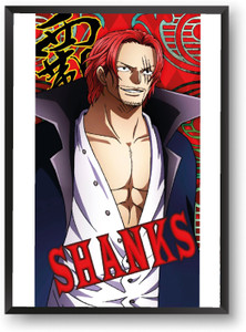 ANIME POSTER FRAME SHANKS ONE PIECE - Wall Poster For Home And Office ...