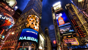 NASDAQ Stock Market New York travel & world ON FINE ART PAPER ON 24X36 ...