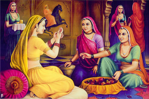 Rajasthani Photo Frame | Rajasthani Painting Fine Art Print - Abstract ...