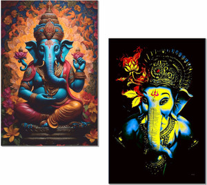 Lord Ganesha Posters for Wall (12 x 18 inch), Ganesh Ji Wall Poster ...