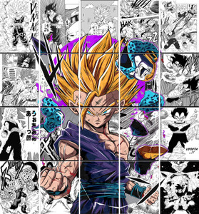 Set of 20 goha wall poster | dbz manga wall collage kit| 300 GSM poster ...