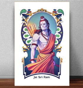 Shree Ram Wall Poster For Home And office Decor,Lord Rama poster for ...