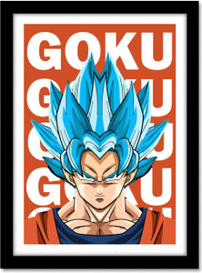 Goku Dragon Ball Anime Poster Fan Art Frame For Room & Office ...