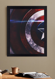 Captain America Modern Wall Art Framed Poster Paper Print - Movies ...