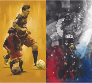 Lionel Messi Poster For Room & Office (Pack Of 2) Photographic Paper ...