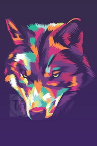 Wolf Poster | Wolf Posters for Room | Unframed | With Self Adhesive ...