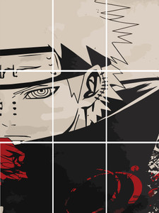 Block kit of pain poster |naruto man wall poster | 300 GSM Hard Poster ...