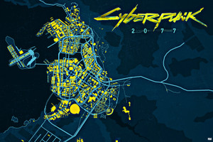 Cyberpunk 2077 Night City Poster 18 x 12 inch 300 GSM Paper Print ...