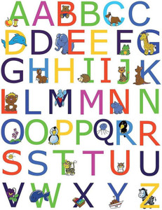 Abcd alphabet chart Poster Multicolor Photo Paper Print Poster ...