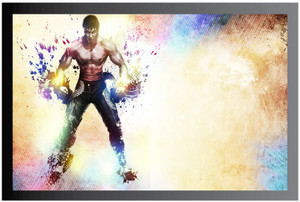 Tekken Game Frame Poster For Room Synthetic Wood Gloss Lamination F10 ...