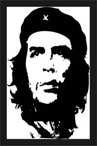 Che Guevara Motivational Poster with A4 Size Frame F-242 Paper Print ...