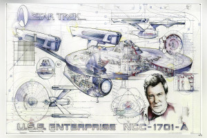 Uss Enterprise Ncc A Plan Star Trek U S S Enterprise Matte Finish ...