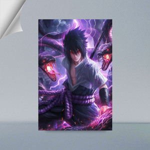 VIRGIN ARTS | SASUKE UCHIHA ROUGE NINJA WITH 2 AODA SNAKES | SHARINGAN ...