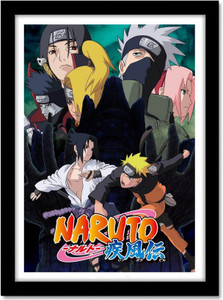 Naruto Shippuden Frame Poster for Room & Office(10x13 inch,Framed ...