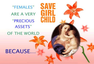 Poster Save Girl Child sl-10134 (Wall Poster, 13x19 Inch, Matte Paper ...