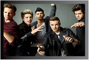One Direction Music Frame Poster For Room Synthetic Wood Gloss ...