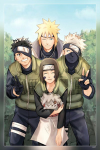 Team Minato Kakashi Lin Naruto Obito Obito Uchiha Rin Matte Finish ...