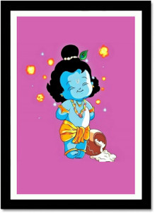 Baby Krishna Poster for Room Paper Print - Religious posters in India ...