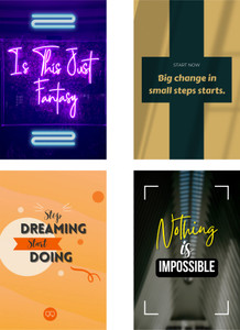 Motivational Quotes Wall Posters for Study Room | Living Room | Gym ...