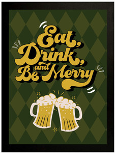 Beer Glass Motivational Wall Art Framed Poster Paper Print - Quotes ...