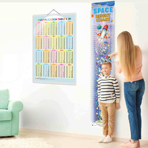 Multiplication Table 1-20 and SPACE HEIGHT CHART | Set of 2 chart ...
