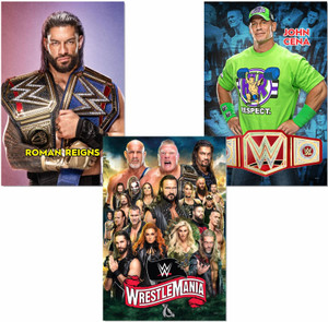 WWE Posters for Wall Decoration (12 x 18 inch), WWE Wall Poster ...