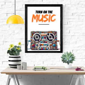 Music Wall Posters|Turn On The Music Wall Frames|Framed Posters|Wall ...