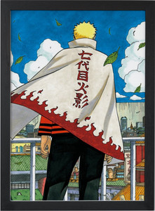 naruto poster with frame naruto hokage wall poster (Size_13x9.8 inch ...