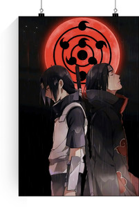 Itachi and Sasuke Sharingan Poster | Naruto Itachi and Sasuke Poster ...