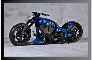 Super Bikes Frame Poster For Room Synthetic Wood Gloss Lamination F18 ...