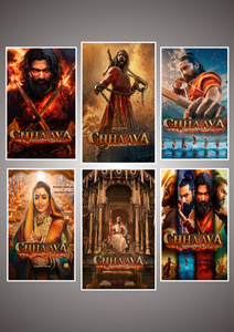 Chhaava Movie A3 Size Premium Poster Set of 6 | 300gsm Thick Paper ...