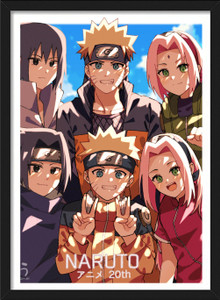 Naruto Sasuke Sakura | Naruto Frames & Posters | Anime Paper Print ...